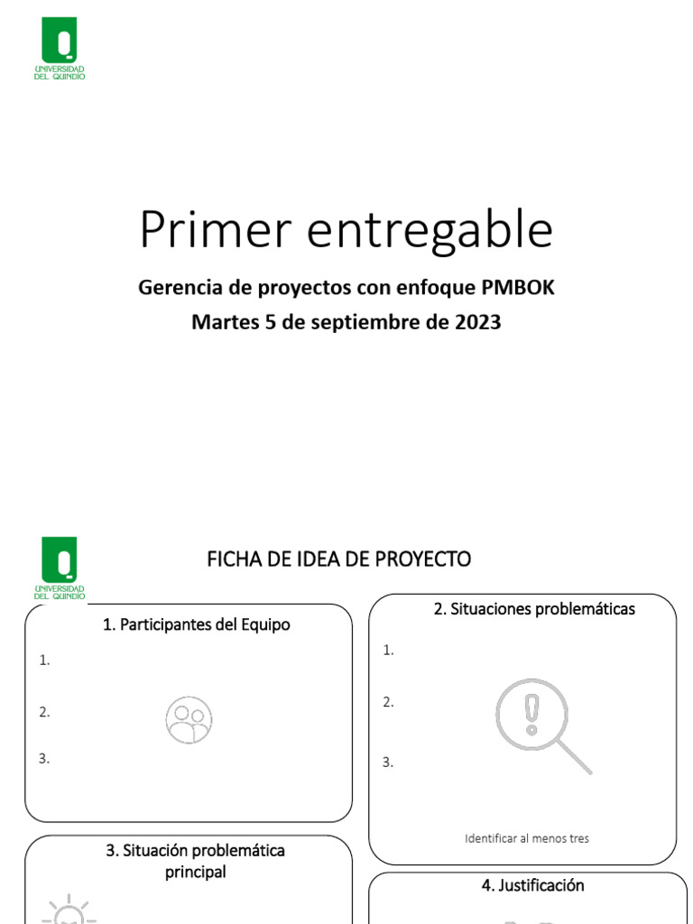Primer entregable Proyectos | PDF