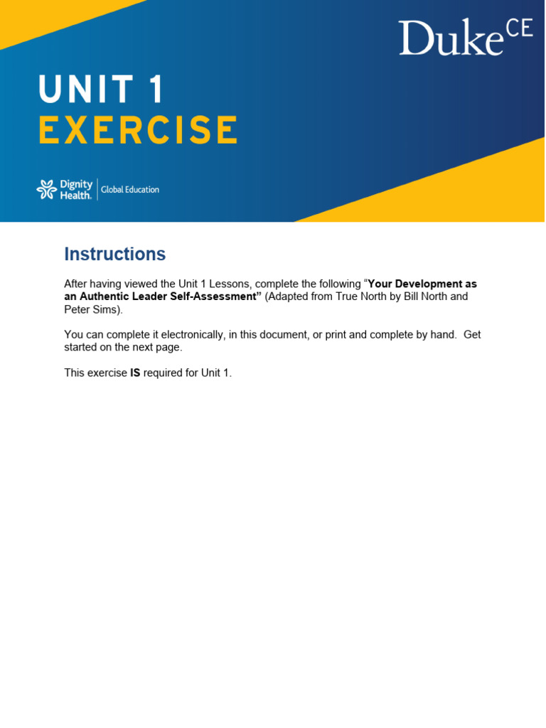 Authentic Leadership Assignment | Pdf