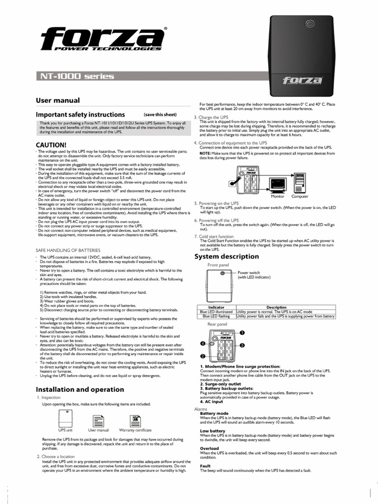 NT-1011_Manual_ENG | PDF