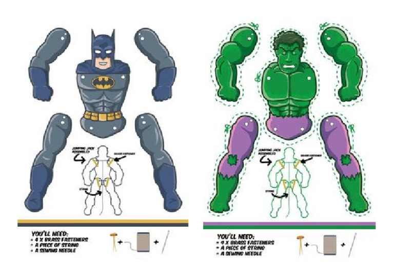 Super Heroes para Armar 1 | PDF