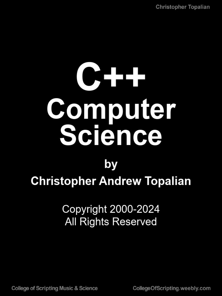 C++ Computer Science by Christopher Topalian | PDF | Namespace ...