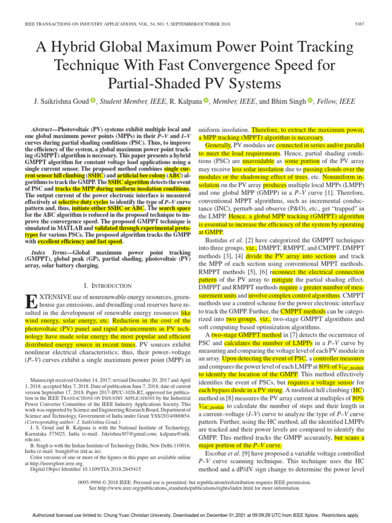 13-A Hybrid Global Maximum Power Point Tracking Technique With Fast Convergence Speed For ...