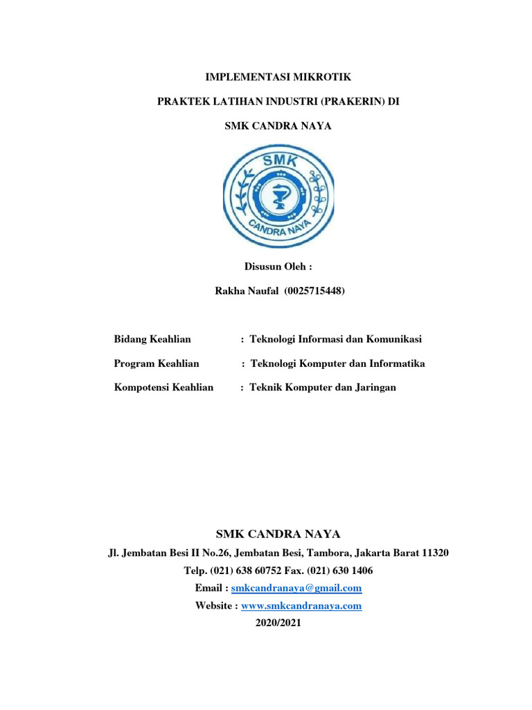 Implementasi Mikrotik di SMK Candra Naya | PDF