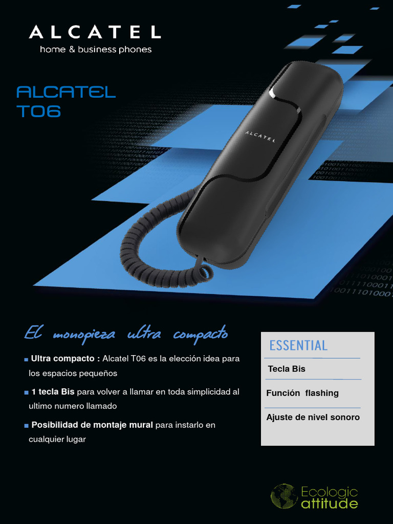 Alcatel Phones Alcatel t06 Caracteristicas SP | PDF