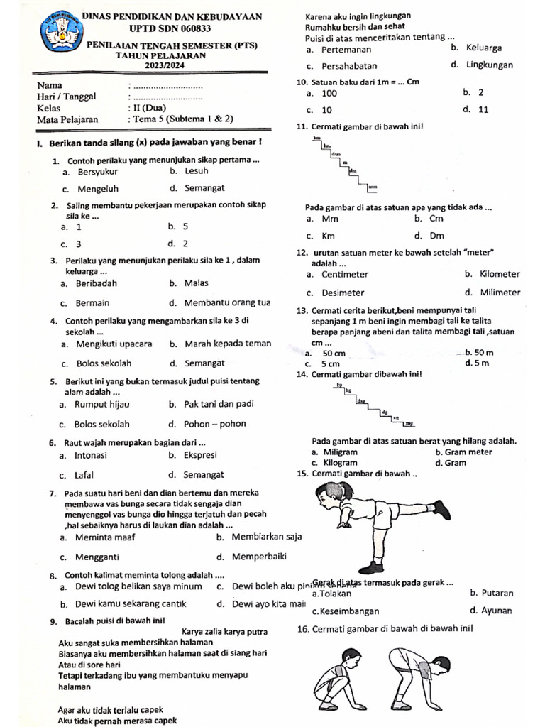 KELAS 2 TEMA 5 S1 S2 (1) | PDF