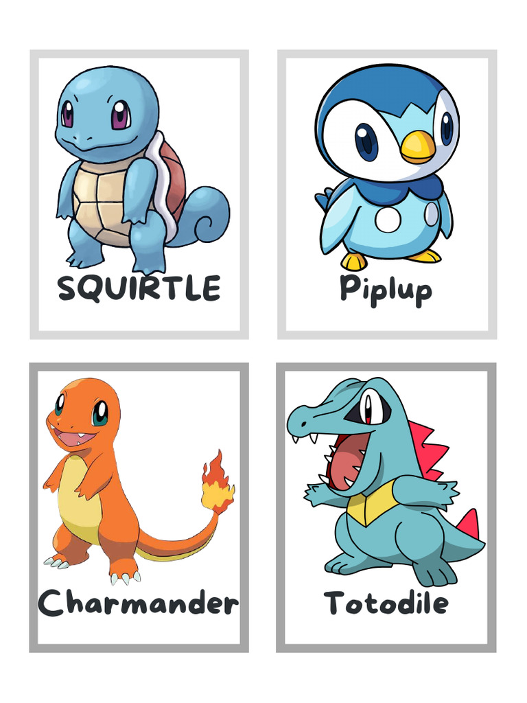Memorice Pokemon | PDF