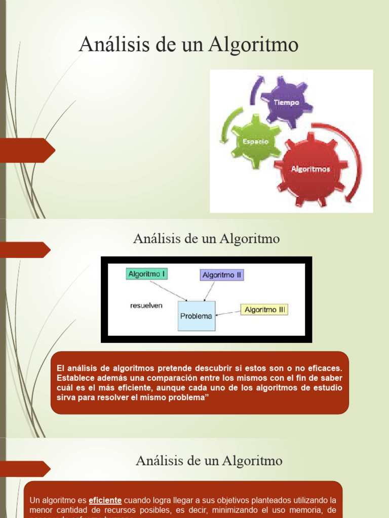 Análisis de Un Algoritmo - S4 | PDF | Algoritmos | Matemáticas