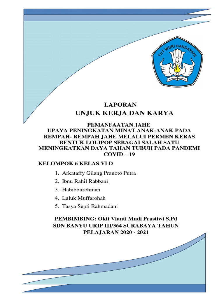Laporan Ukk Kelompok 6 - Kelas 6-d | PDF