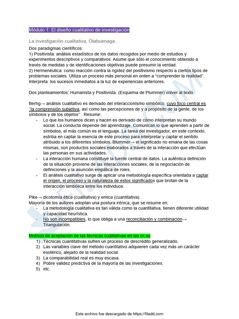 Resumen de Cualitativa | PDF