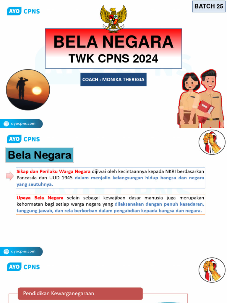 Pra Materi - Bela Negara | PDF | Politik