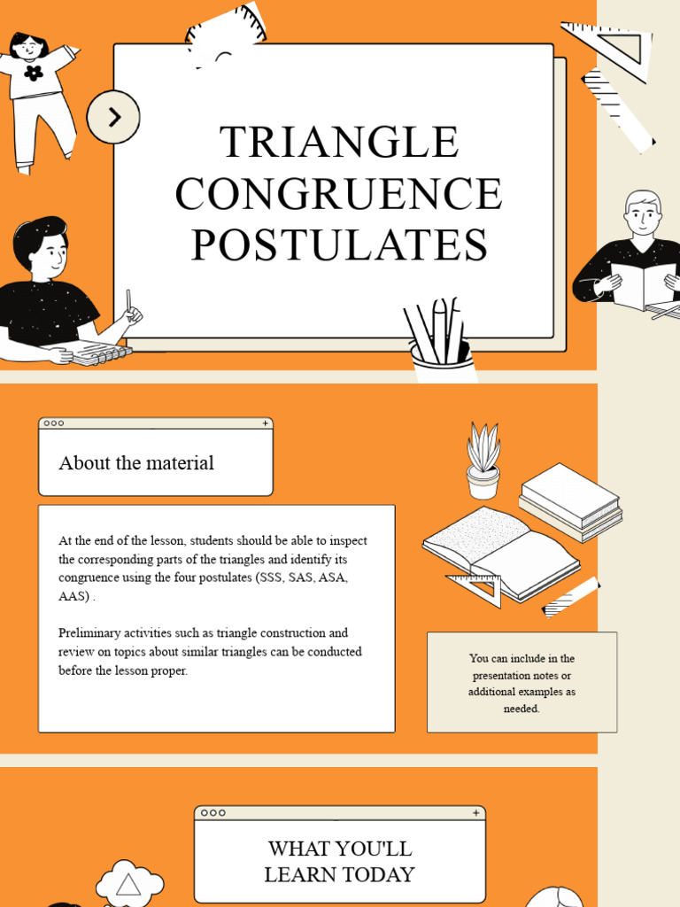 Triangle Postulates and Congruence Education | PDF | Mathematics ...