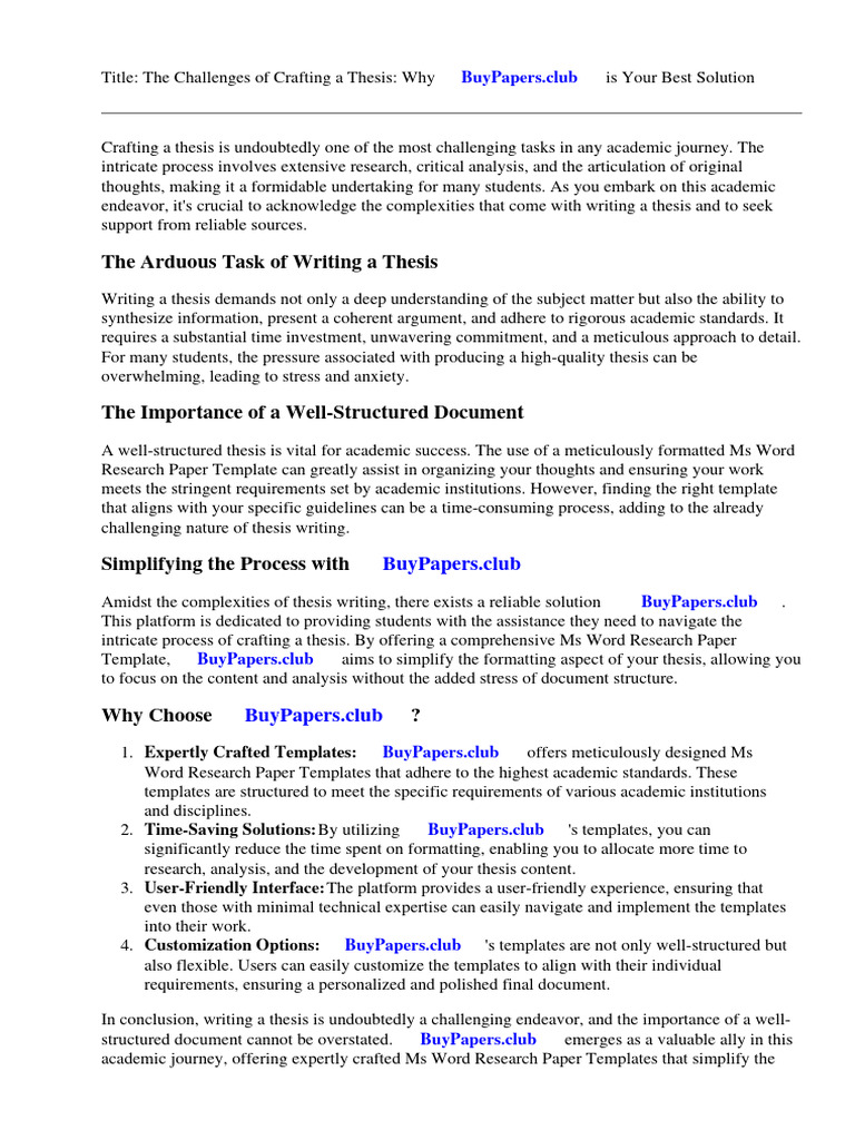 Ms Word Research Paper Template | Download Free PDF | Page Layout ...