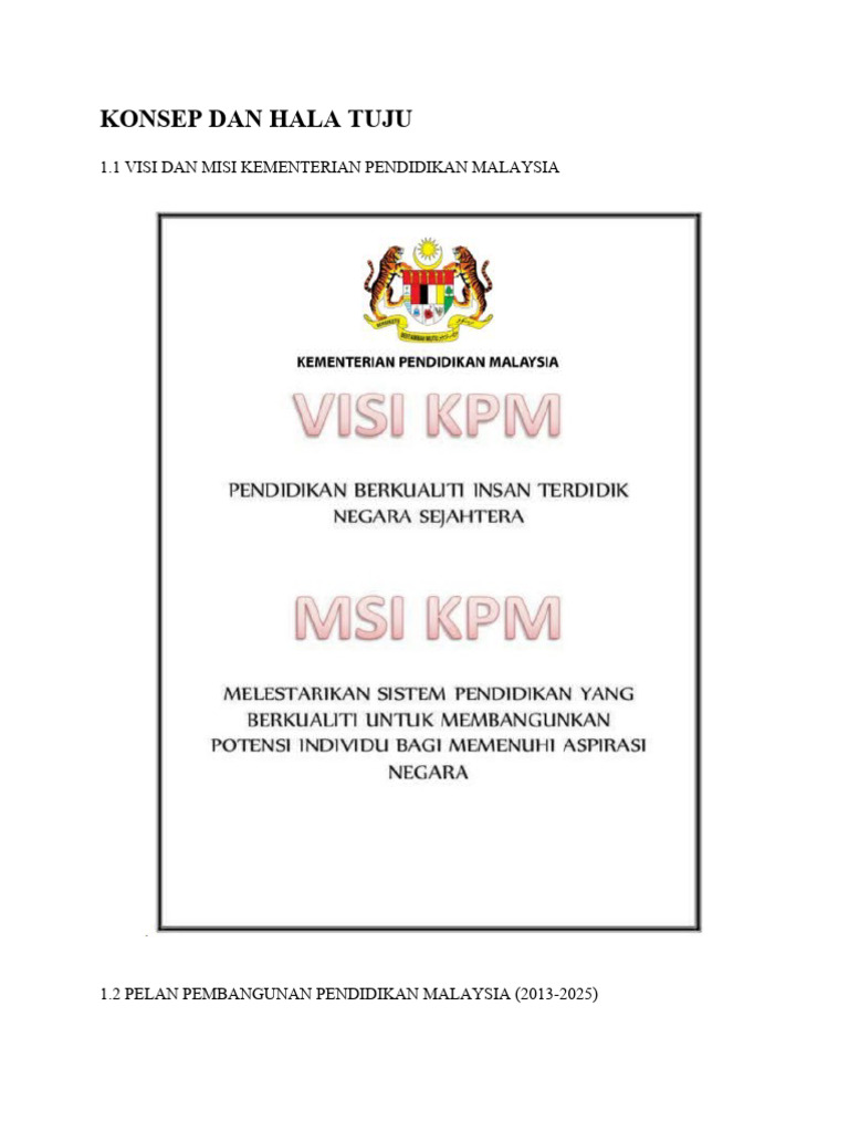 Konsep & Hala Tuju | PDF