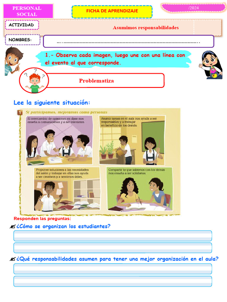 Hojas De Trabajo Sobre La Responsabilidad Docente CÓMO APLICAR EL