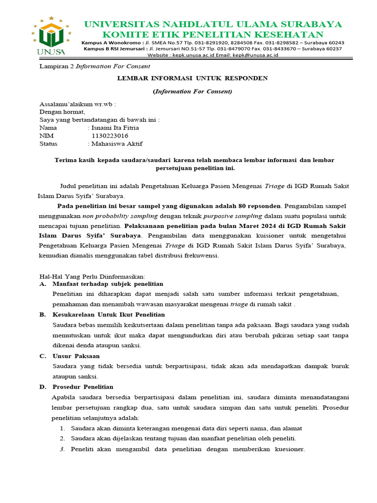 Inform Consent | PDF