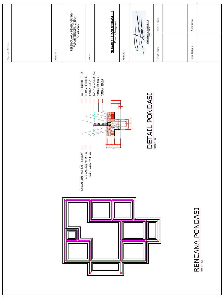 Contoh Gambar Autocad | PDF