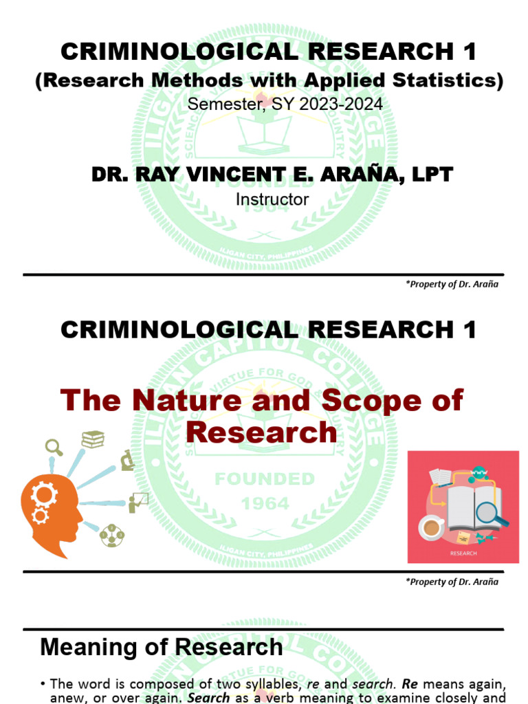 Criminological Research Methods Overview | PDF | Knowledge | Epistemology