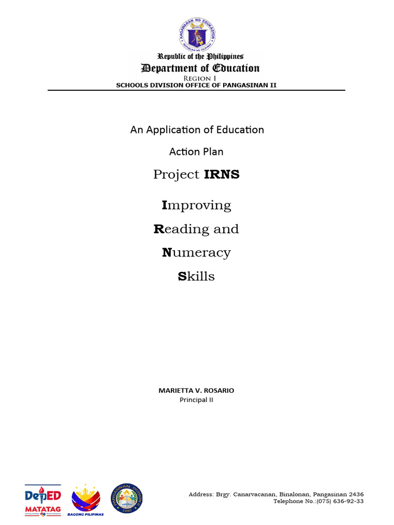 Phase1 Action Plan Education MAM Mariet Edited | PDF | Learning | Teachers
