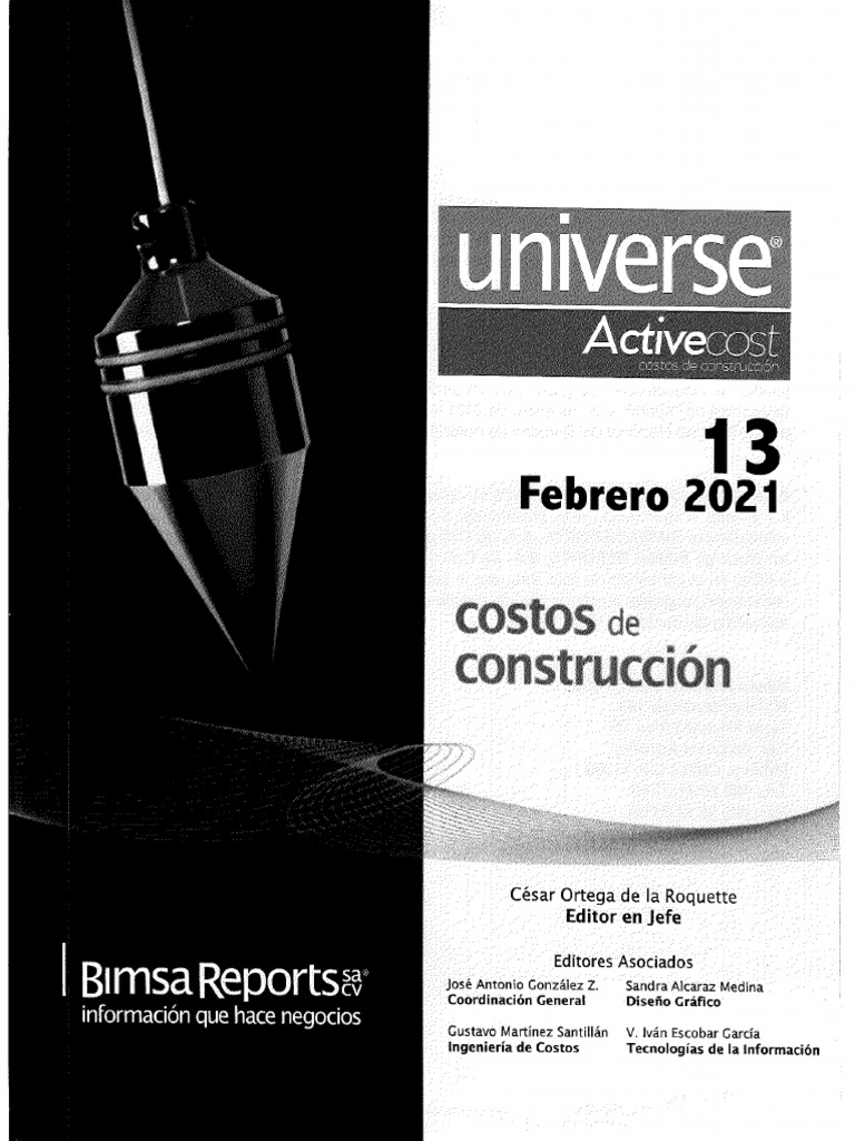 BIMSA Costos de Construcción 2021 | PDF | Presupuesto | Ingeniería