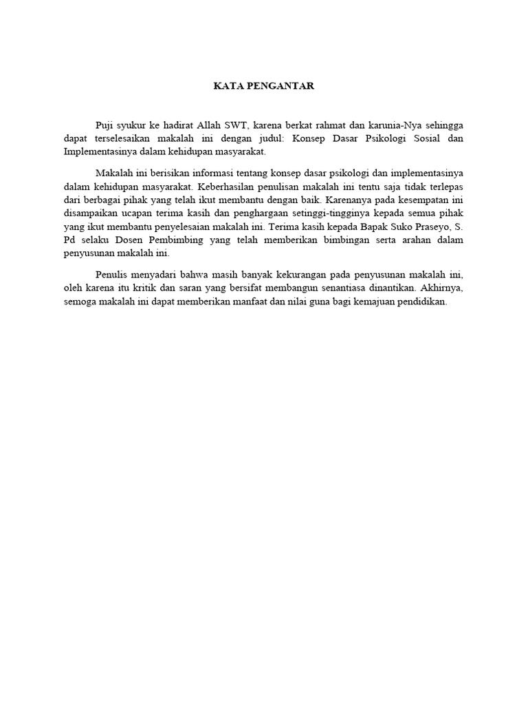 Konsep Dasar Psikologi Sosial Ayu Fitri Andini | PDF