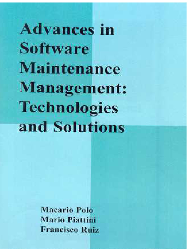 Ebook - Advances in Software Maintenance Management Technologies and ...