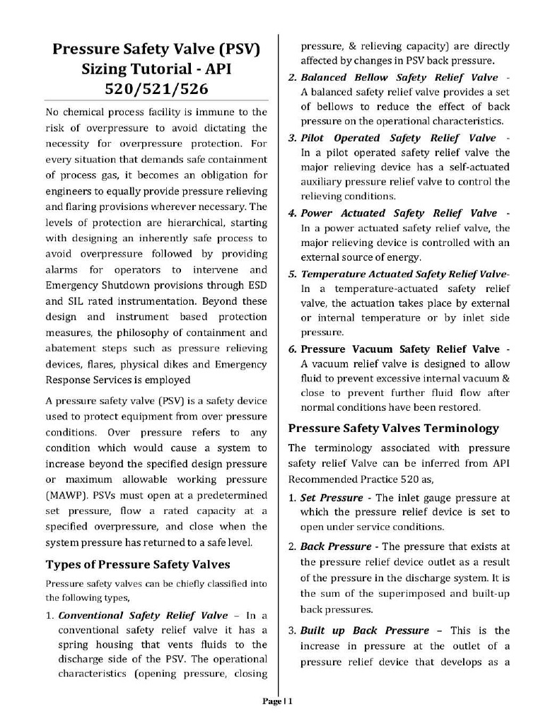 pdf-pressure-safety-valve-psv-sizing-tutorial-api-520-521-526_compress | PDF