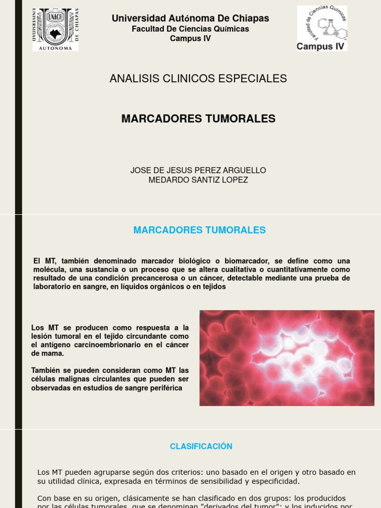 Marcadores Tumorales Editado | PDF | Cáncer | Gonadotropina coriónica humana