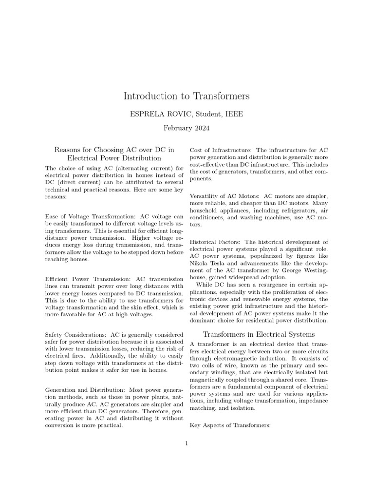 Introduction To Transformers | Download Free PDF | Transformer | Electromagnetic Induction