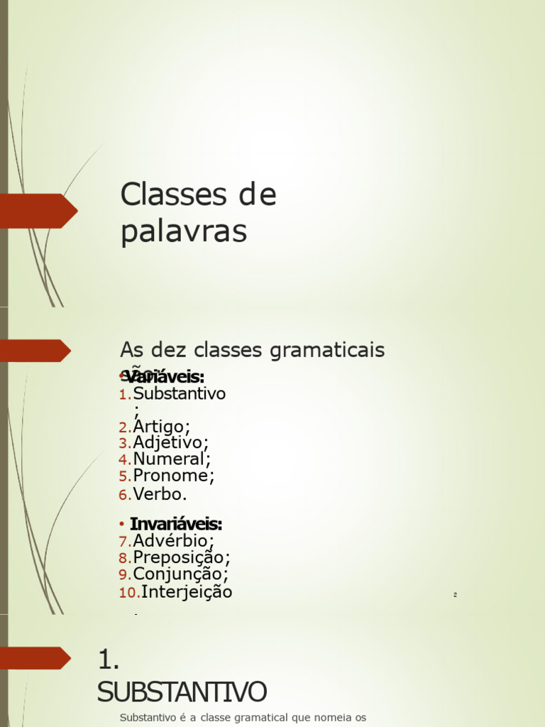 Guia das Classes Gramaticais | PDF | Pronome | Gramática