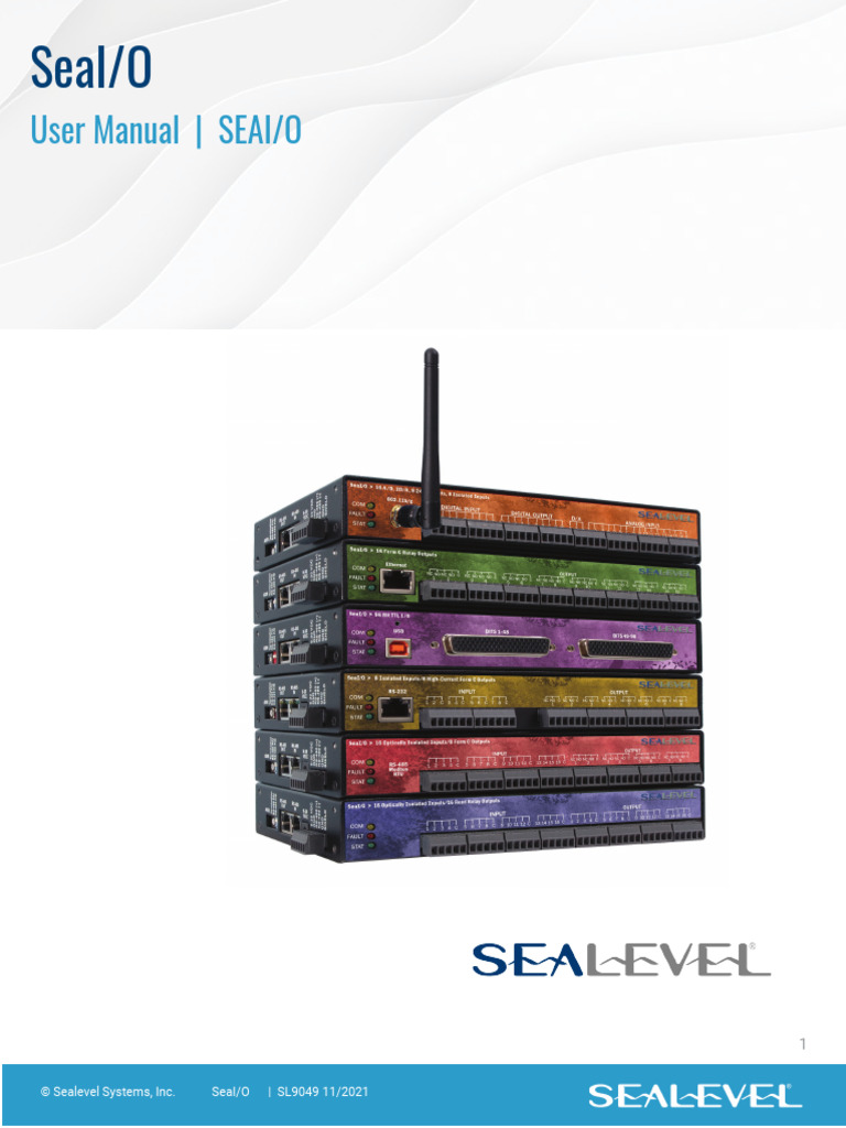 SeaIO Modules User Manual 4 | PDF | Wireless Lan | Relay