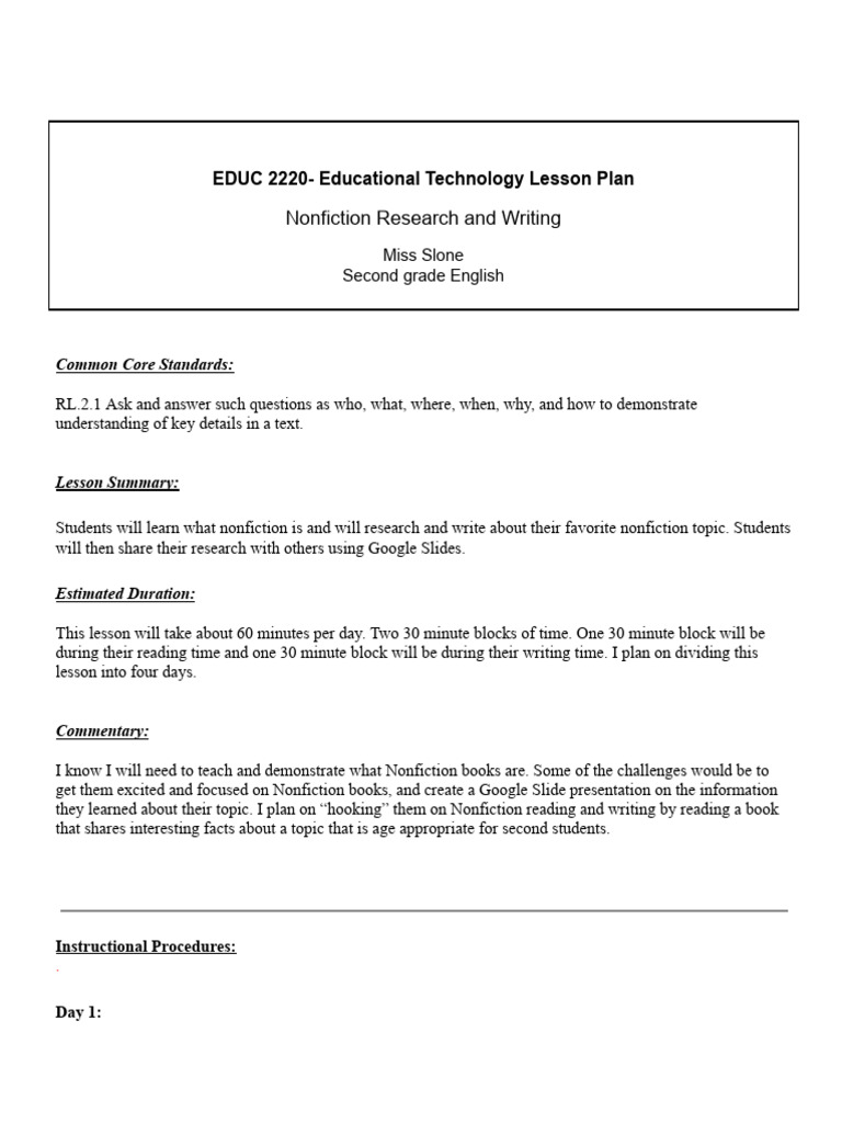 Nonfiction Reading and Writing | PDF | Behavior Modification | Cognition