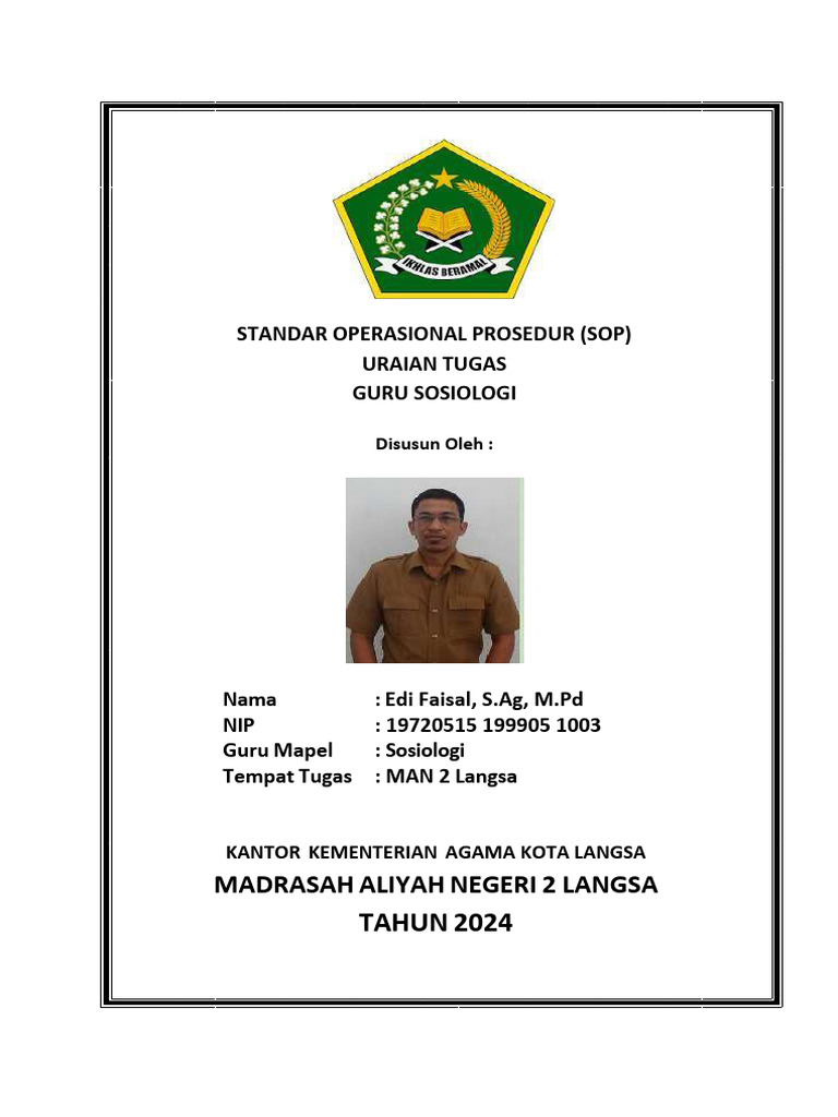 SOP KBM Edi Faisal | PDF