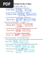 Limiting Reactants Practice Answer Key | PDF