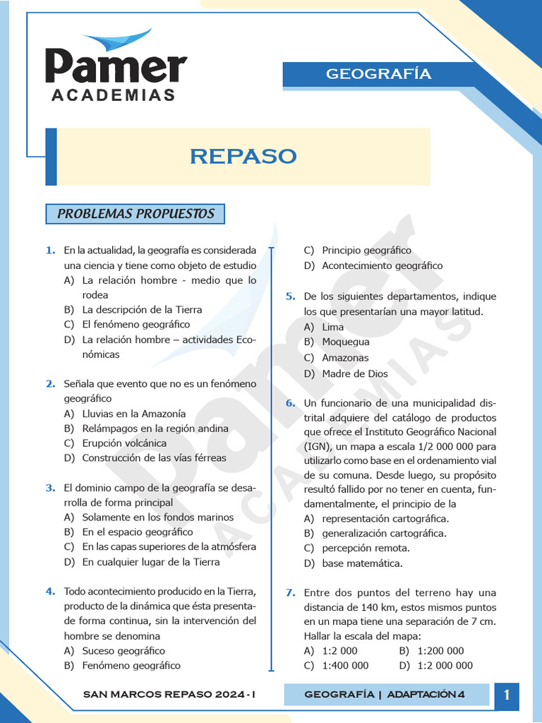 Geografia Adap 4 Editado | PDF | Naturaleza | Estructura de la tierra