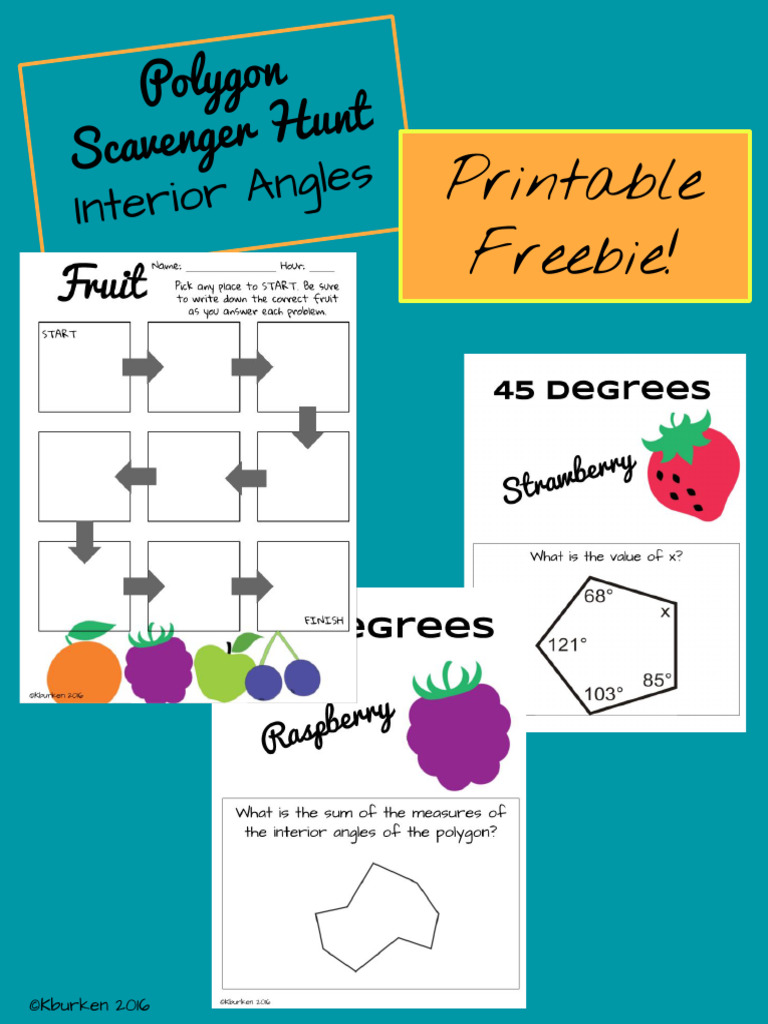 Polygon Interior Angles Hunt | PDF | Euclidean Plane Geometry ...