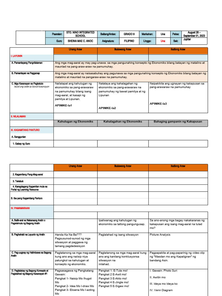Aral Pan 9 - 1st Quarter | PDF
