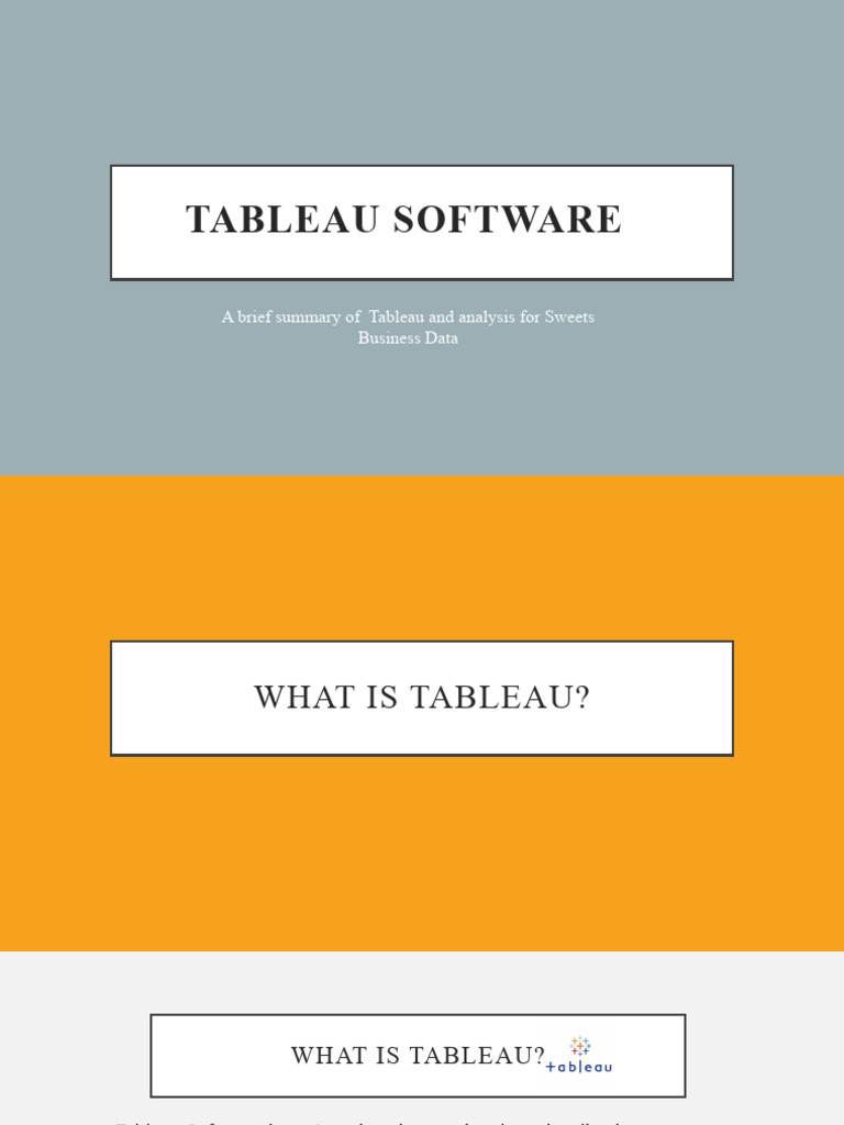 Tableau Data Analysis for Sweets Business | PDF | Information Technology | Application Software