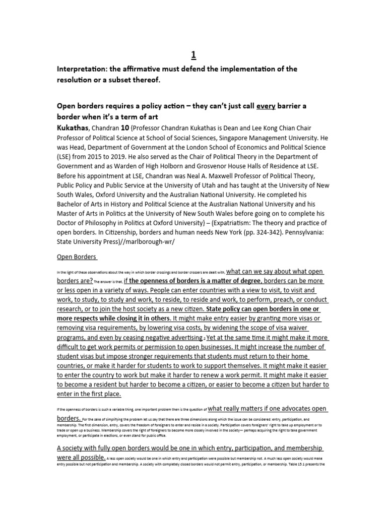 Understanding Open Borders Policies | PDF | Epistemology | Pragmatism