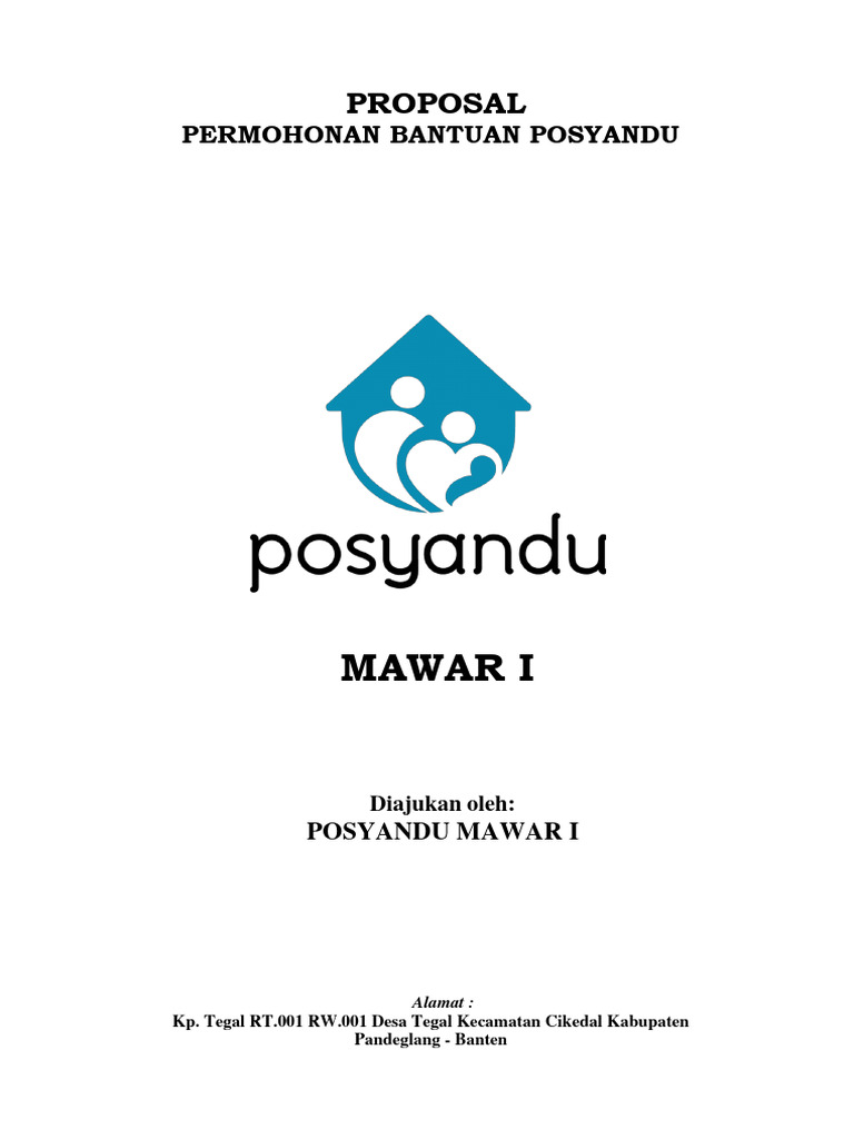 Proposal Posyandu Mawar I | PDF