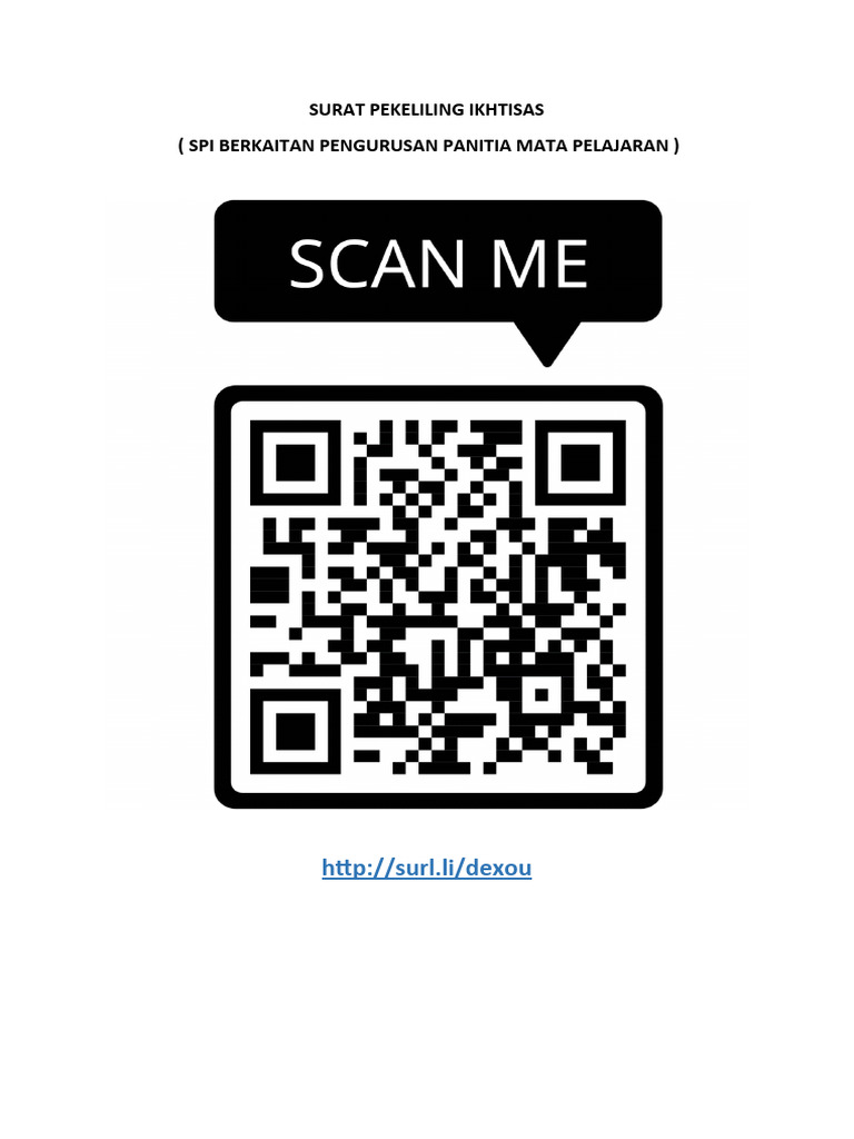 QR CODE SURAT PEKELILING | PDF