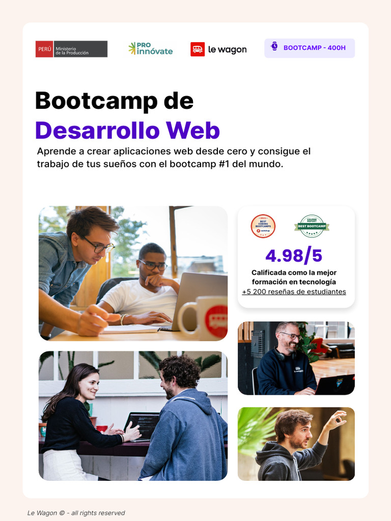 Web Development Bootcamp Syllabus - ES - Perú | PDF | Script Java | Bases de datos