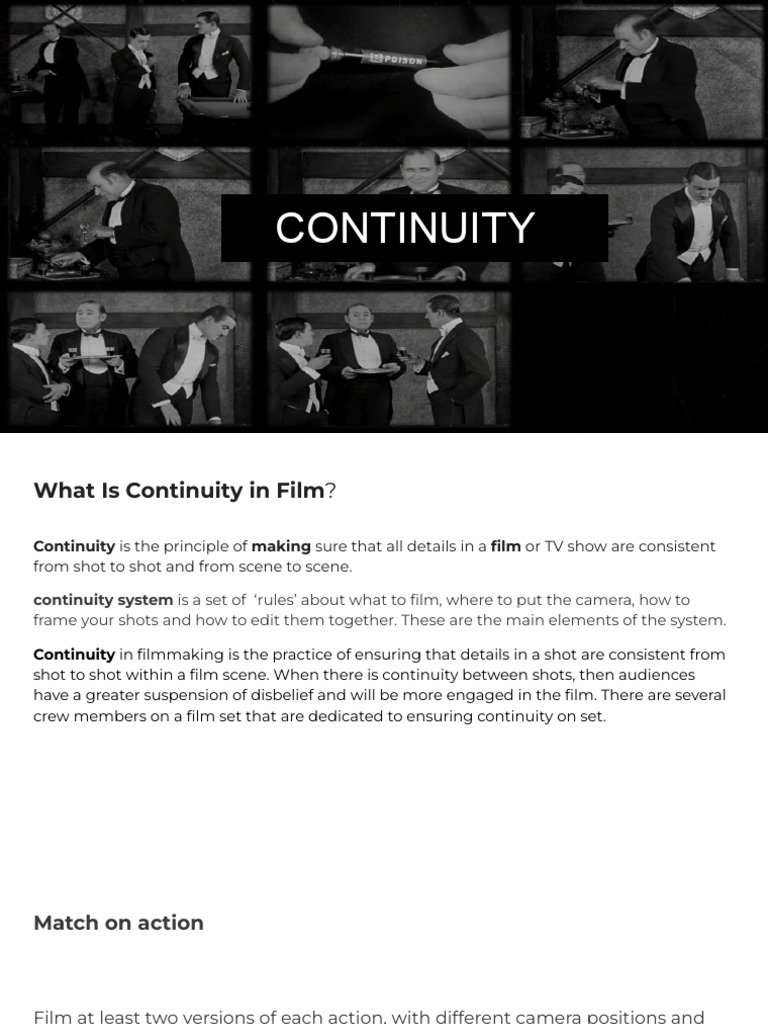 CONTINUITY | PDF | Continuity (Fiction)