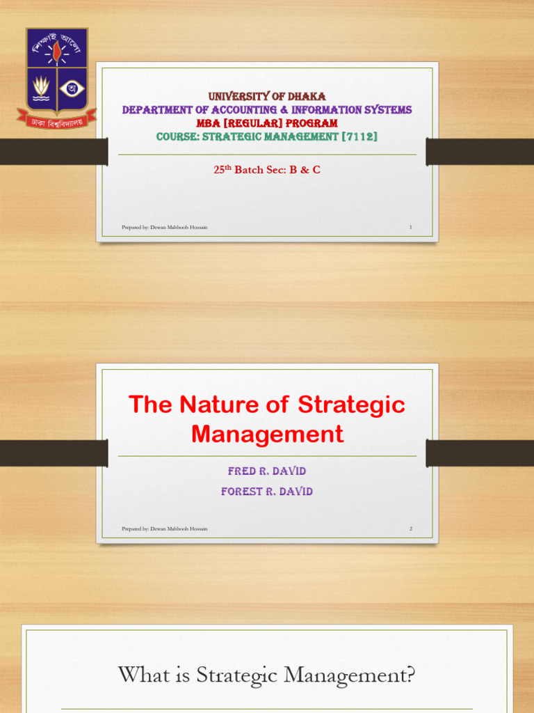 Strategic Management Lecture Slides | Download Free PDF | Strategic Management | Weighted ...