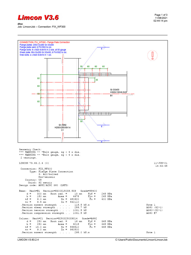 Limcon FIX_WF300 Flange Connection | PDF