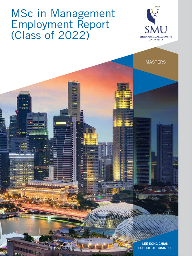 SMU MSc in Management Employment Report 2022 | PDF | Employment | Business
