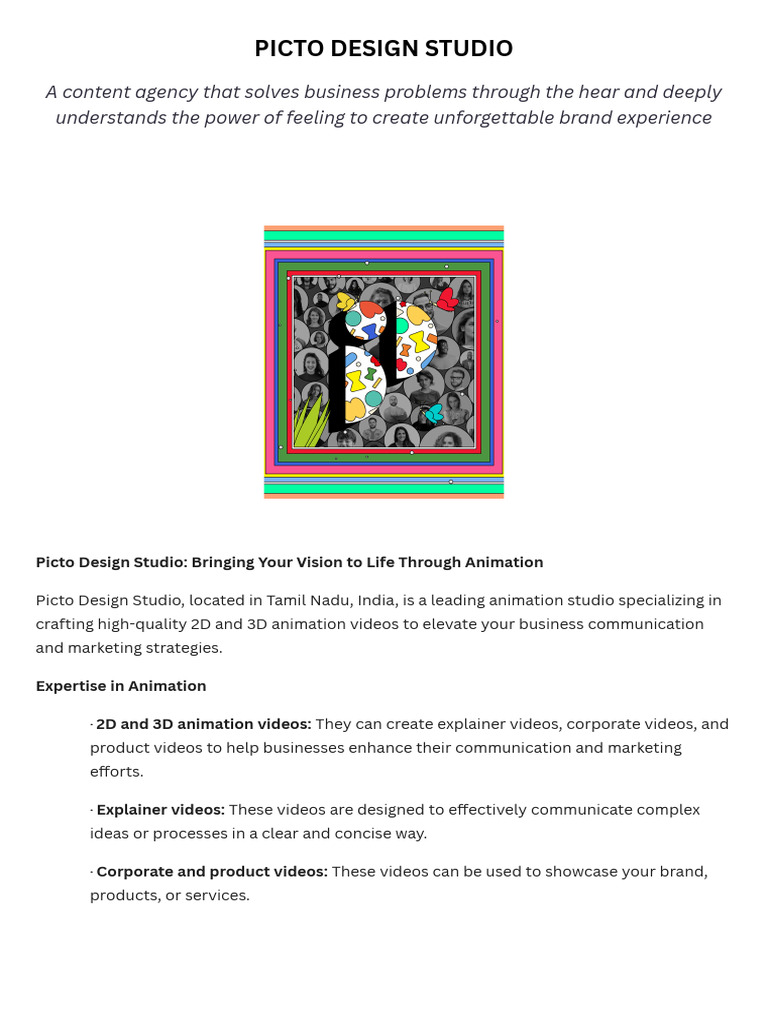 Picto Design Studio | PDF | Brand