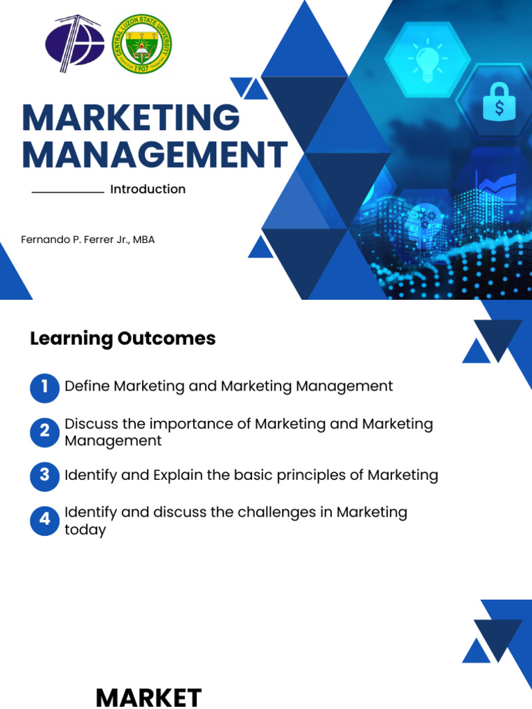 Module 1 - Marketing Management Intro | PDF | Marketing | Market (Economics)