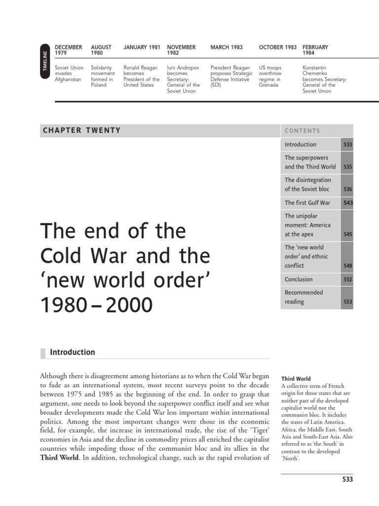 (DONE) (ANOTADO) The End of The Cold War and The New World Order 1980 ...