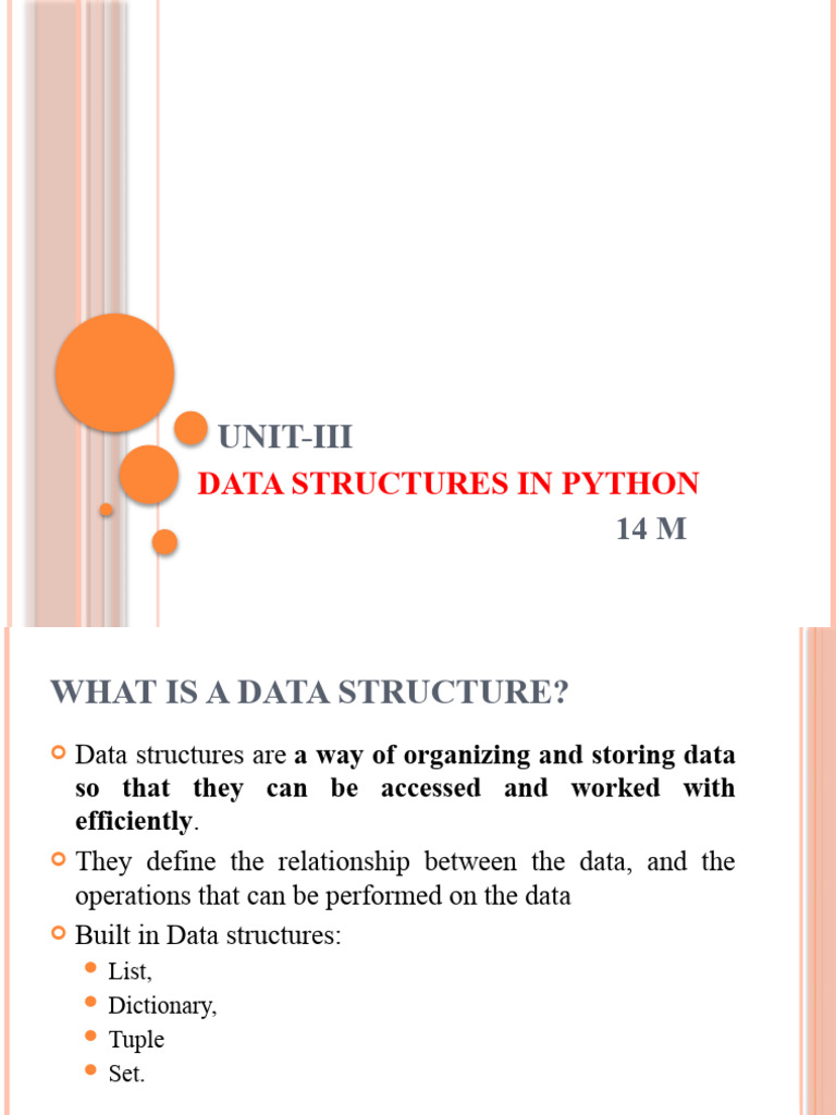 Unit Iii_data Structures in Python | PDF | Bracket | Computer Programming