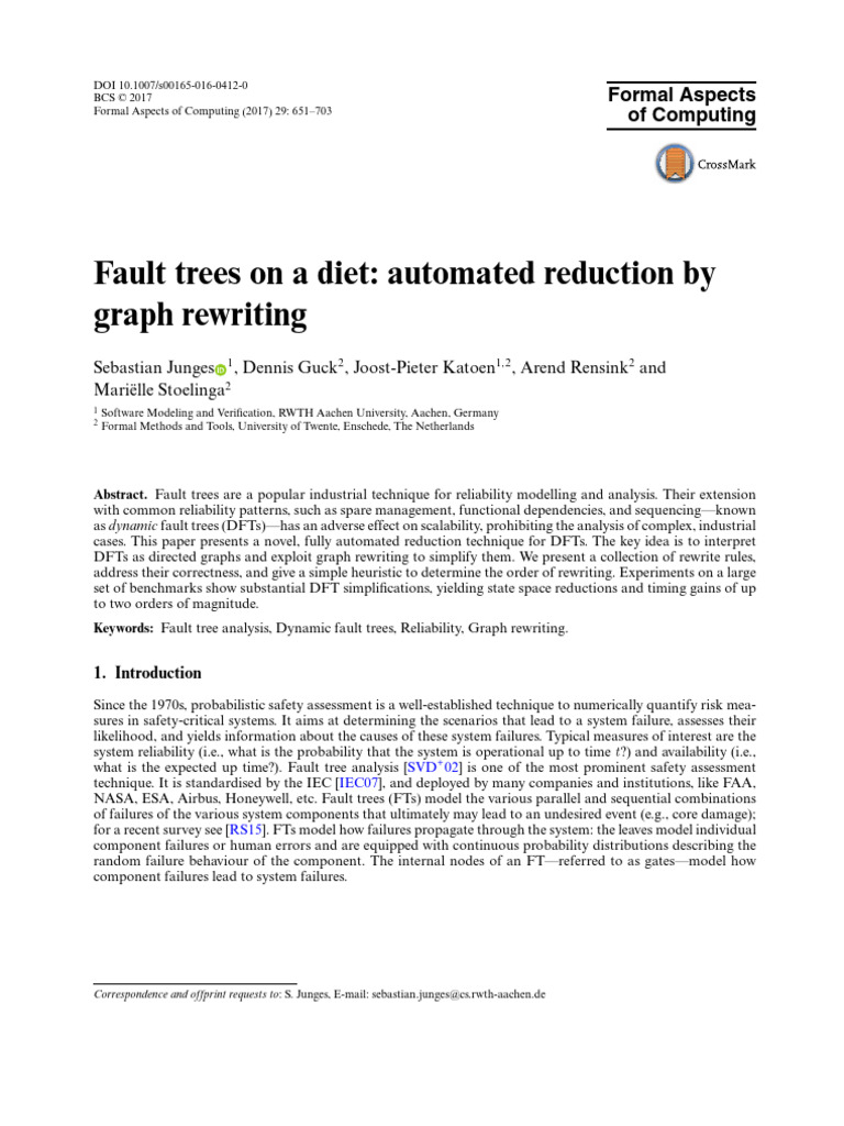 Fault Trees On Diet | PDF | Discrete Fourier Transform | Reliability Engineering